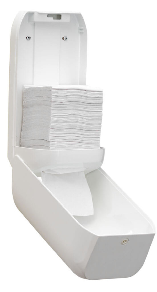 Купить диспенсер L-One для туалетной бумаги в пачках Veiro Professional, белый Veiro Professional